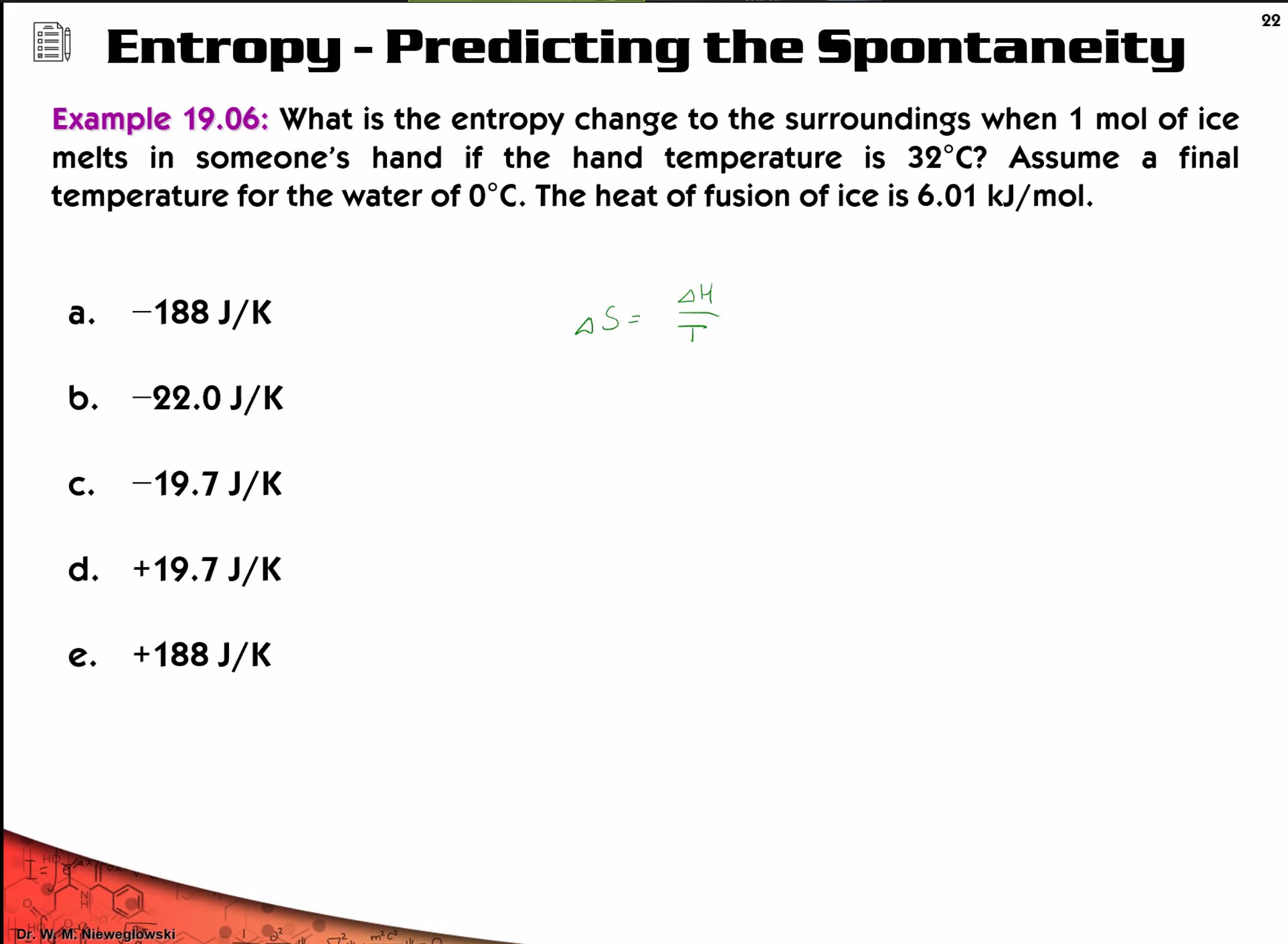 Solved Entropy - ﻿Predicting the SpontaneityExample 19.06: | Chegg.com
