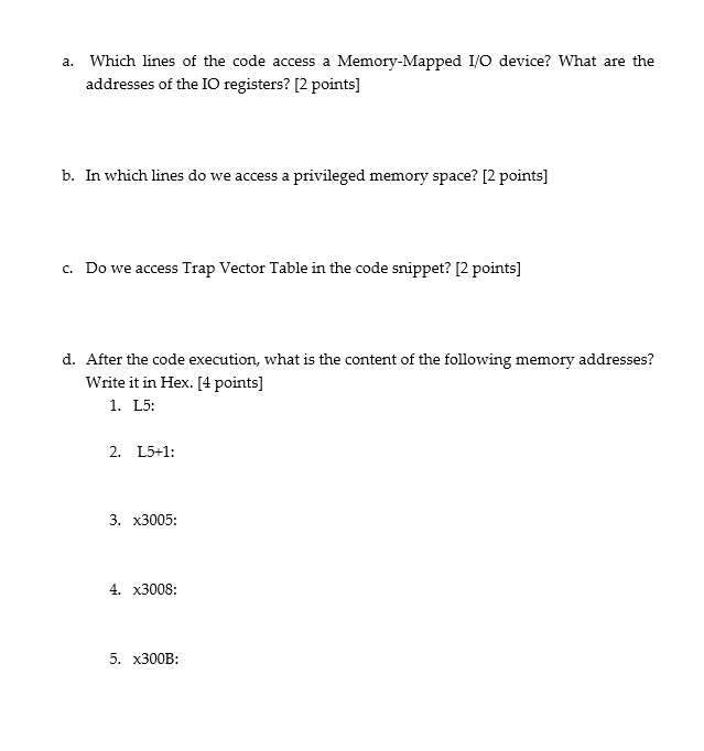 Solved 11. Consider the following address space and the | Chegg.com