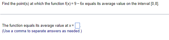 Solved Find the point(s) at which the function f(x)=9−6x | Chegg.com