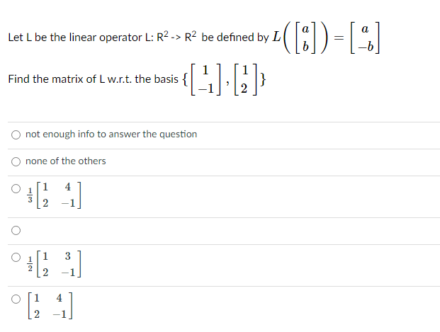 Solved Let L be the linear operator L: R2-> R2 be defined by | Chegg.com