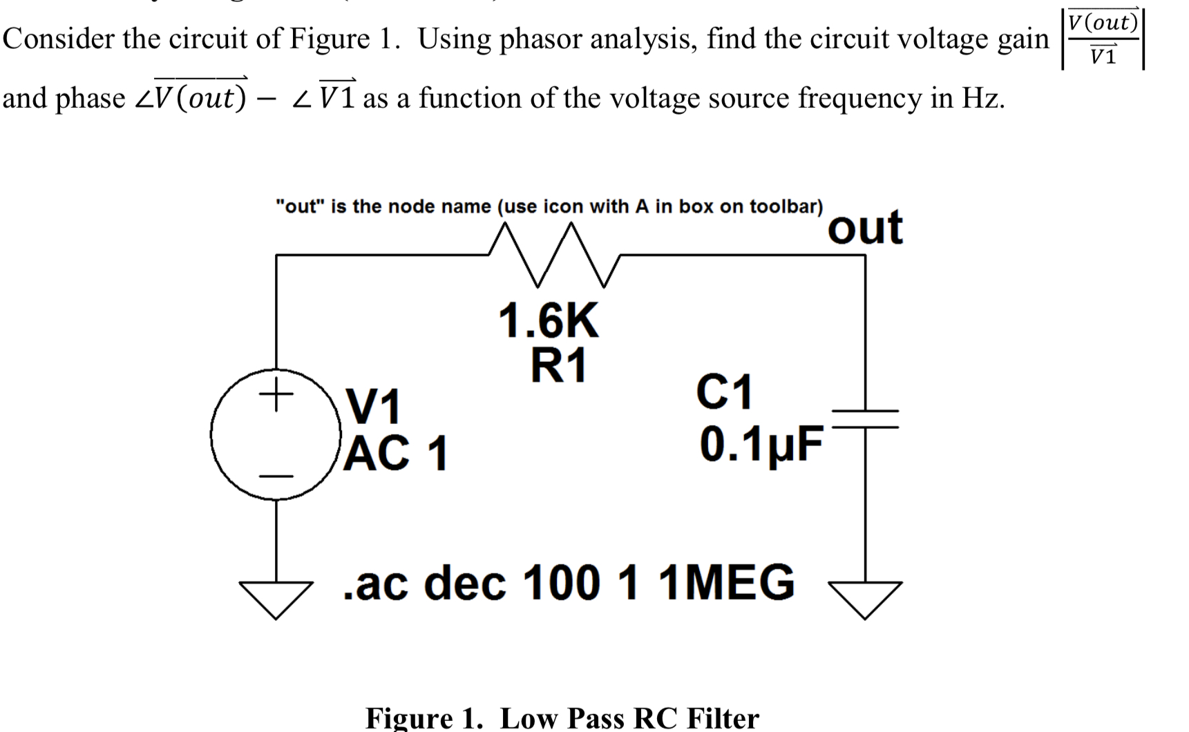 Solved Consider The Circuit Of Figure 1 Using Phasor 3552