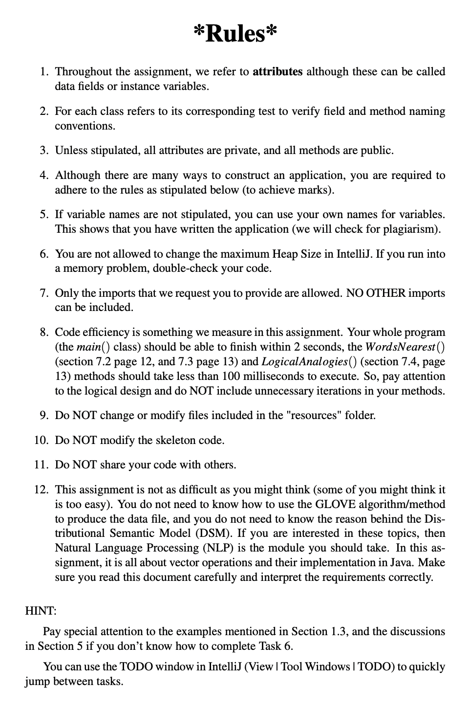 *Rules* 1. Throughout the assignment, we refer to | Chegg.com