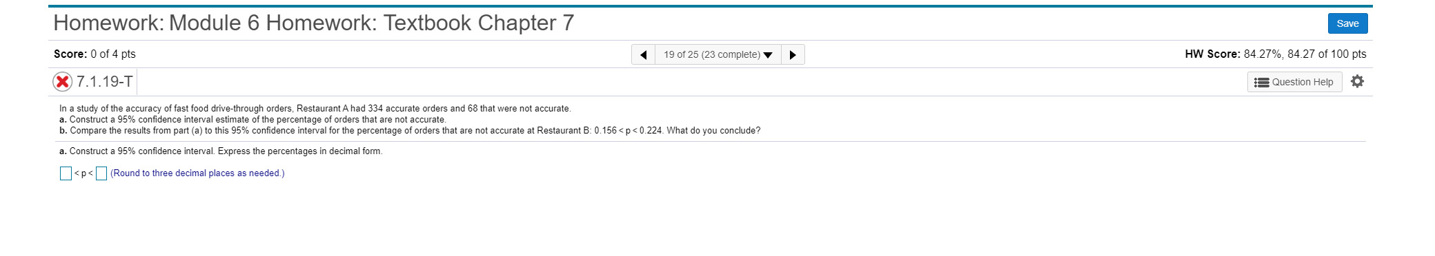 Solved Homework Module 6 Homework Textbook Chapter 7 Save