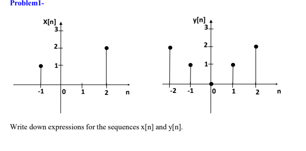 Solved Write Down Expressions For The Sequences X N And 
