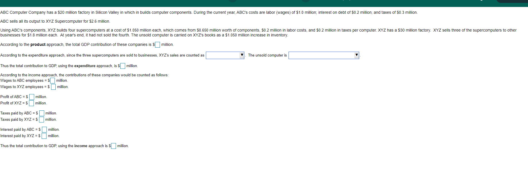 Solved ABC Computer Company has a $20 million factory in | Chegg.com
