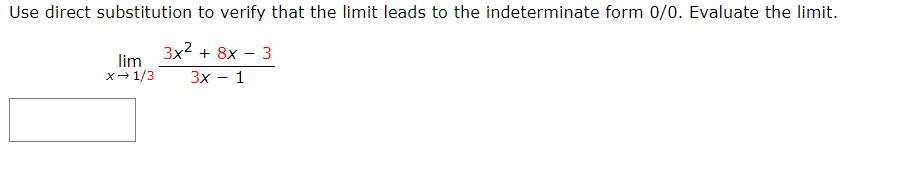 Solved Use direct substitution to verify that the limit | Chegg.com