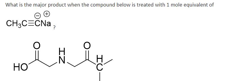 Solved What is the major product when the compound below is | Chegg.com