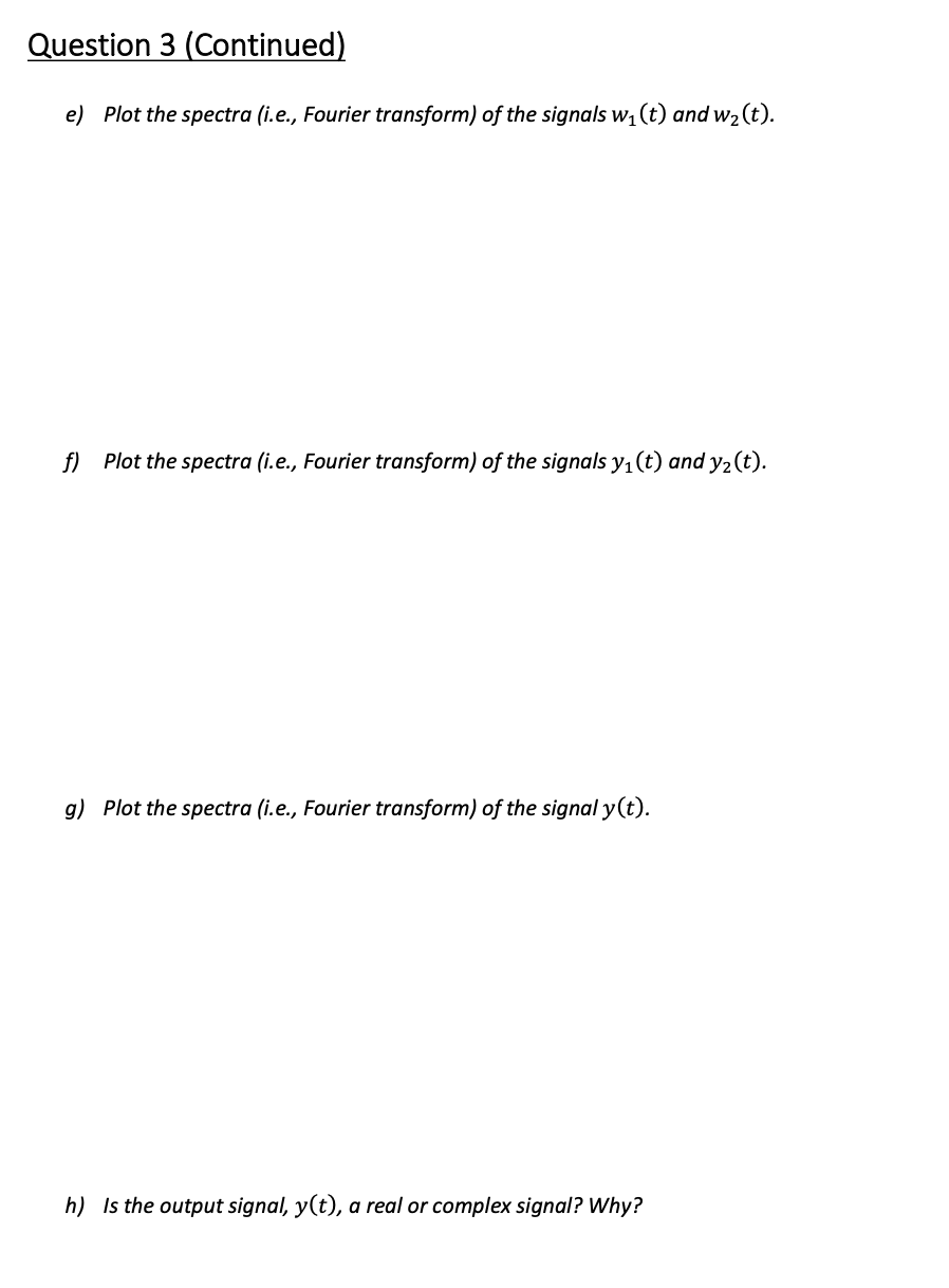 Solved Question 3 (35 Points) Consider the signal chain | Chegg.com