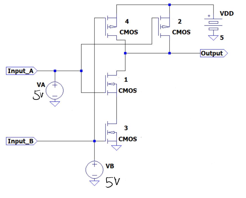 Solved complete the truth table showing which transistor is | Chegg.com