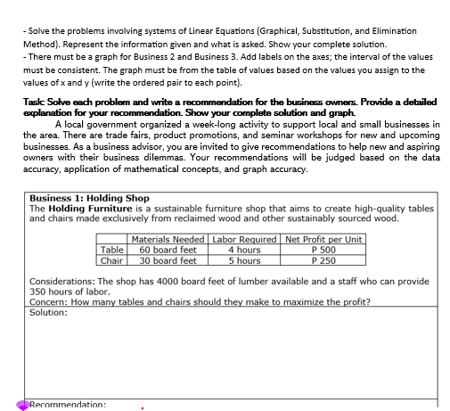 Solve the problems involving systems of Linear | Chegg.com