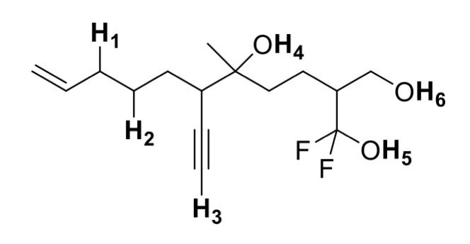 Solved In the compound below, list H1, H2, H3, H4, | Chegg.com