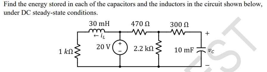 Solved Find the energy stored in each of the capacitors and | Chegg.com