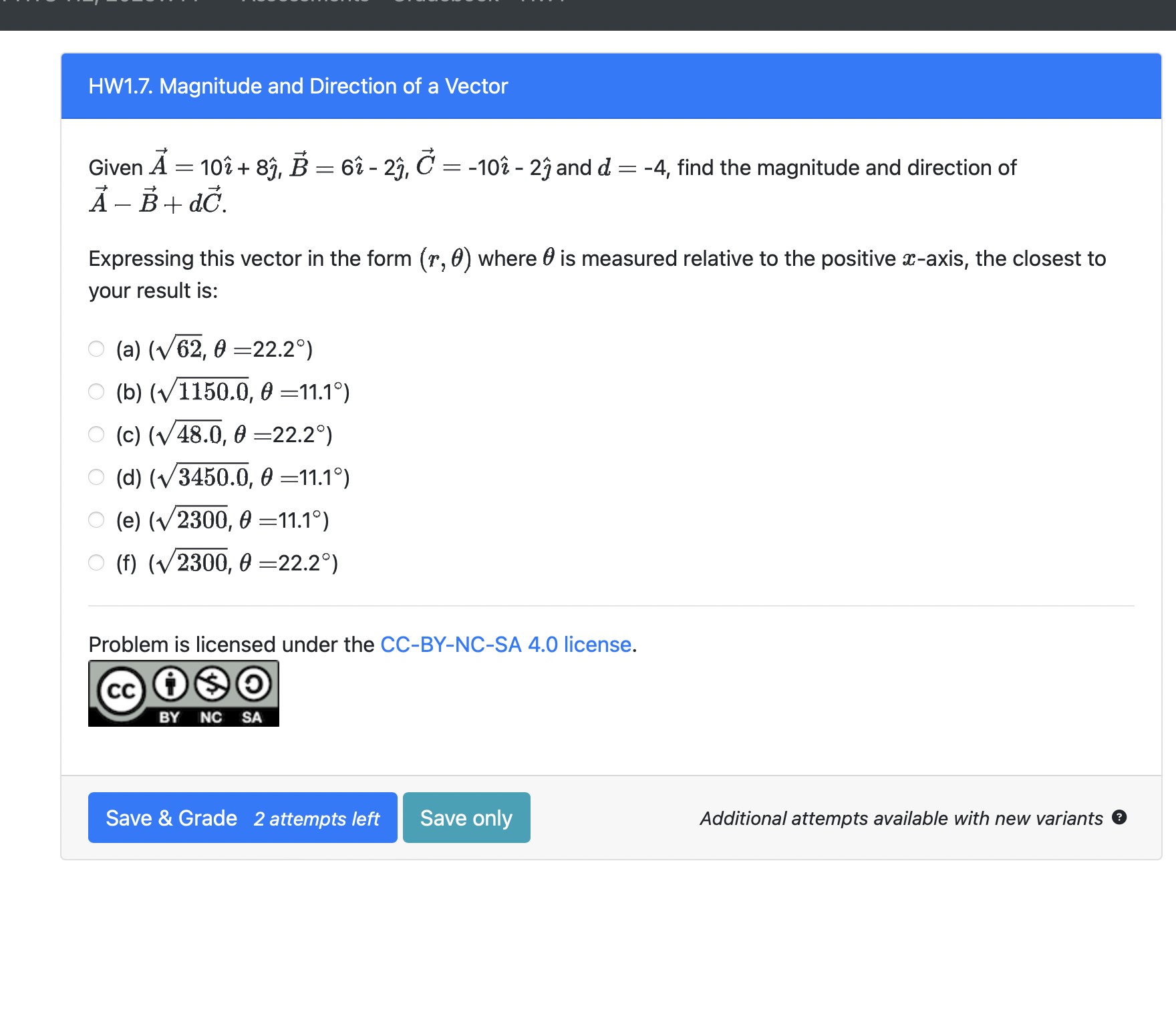 Solved Given A=10 ^+8 ^,B=6 ^−2 ^,C=−10 ^−2 ^ and d=−4, find | Chegg.com