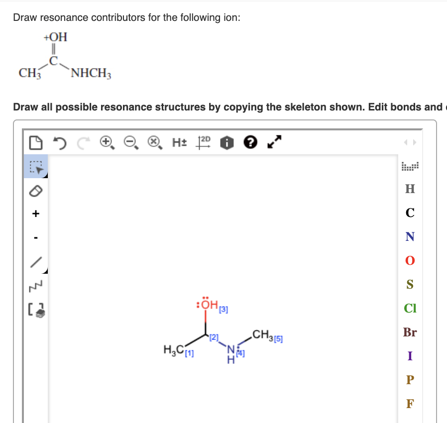 Solved Draw resonance contributors for the following ion: | Chegg.com