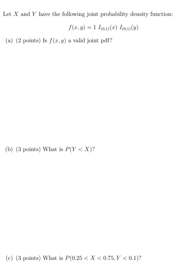 Solved Let X and Y have the following joint probability | Chegg.com
