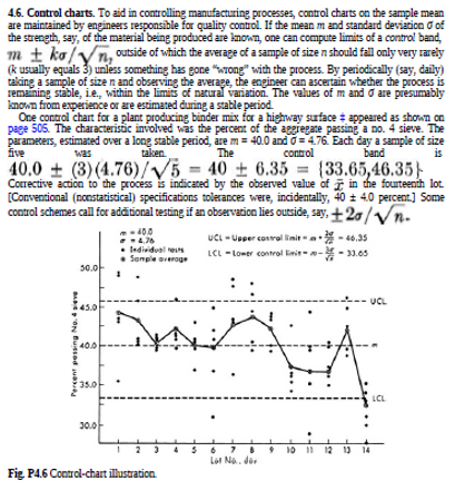 Solved 4.6. Control charts. To aid in controlling | Chegg.com