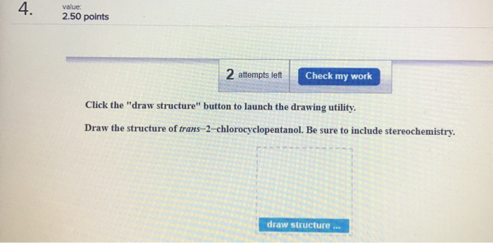 Solved 4 value 2.50 points 2 attempts left Check my work | Chegg.com