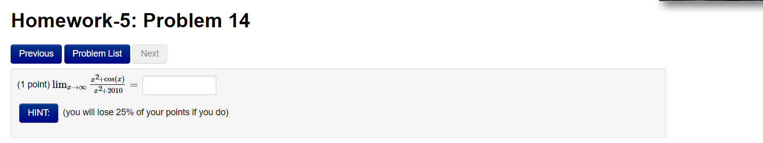 Solved Homework-5: Problem 14 Previous Problem List Next | Chegg.com