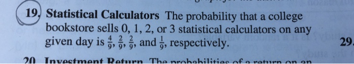 Solved 19, Statistical Calculators The probability that a | Chegg.com