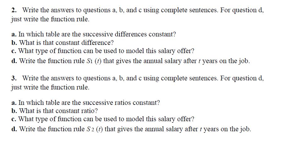 Solved You have two job offers. Job 1 has an annual starting | Chegg.com
