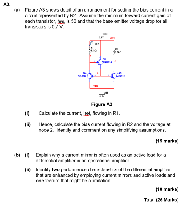 Solved A3. (a) Figure A3 shows detail of an arrangement for | Chegg.com