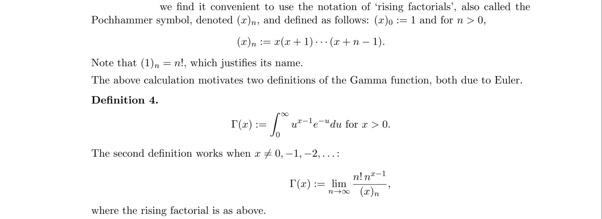 Solved we find it convenient to use the notation of ‘rising | Chegg.com