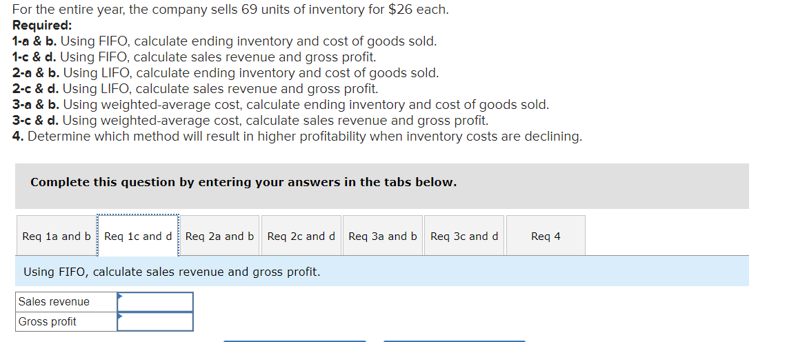 Solved 3-c \& d. Using weighted-average cost, calculate | Chegg.com