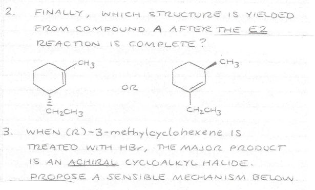 Solved "//Bri CH₂CH3 COMPOUND A FINALLY, WHICH STRUCTURE | Chegg.com