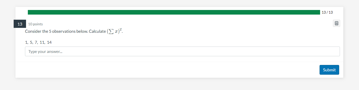 Solved 1310 points Consider the 5 observations below. | Chegg.com