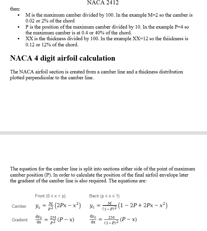 Solved Problem 1: The mean camber line of an airfoil is | Chegg.com