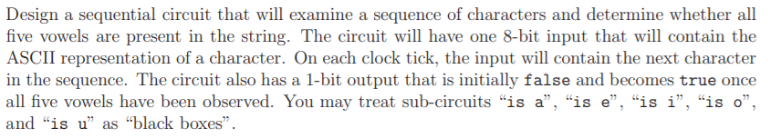 Design a sequential circuit that will examine a | Chegg.com