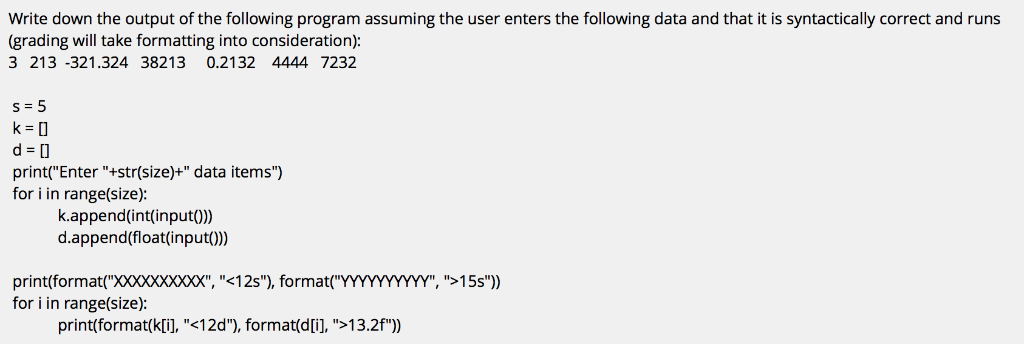 Solved PLEASE ANSWER USING PYTHON. Is there a problem with | Chegg.com