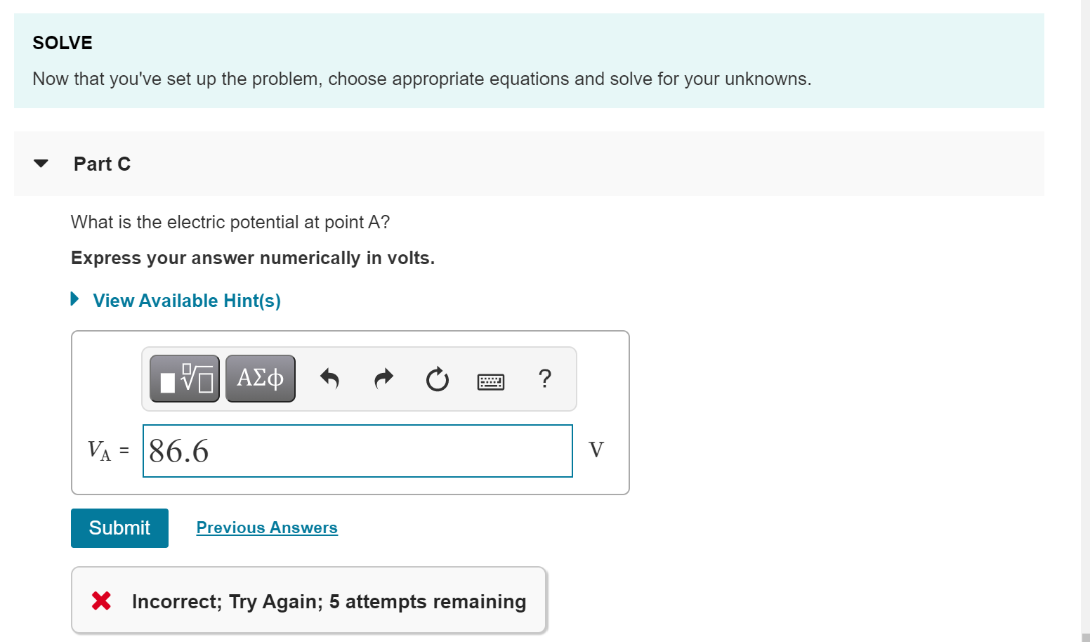 Solved Review Constants Learning Goal: To apply | Chegg.com
