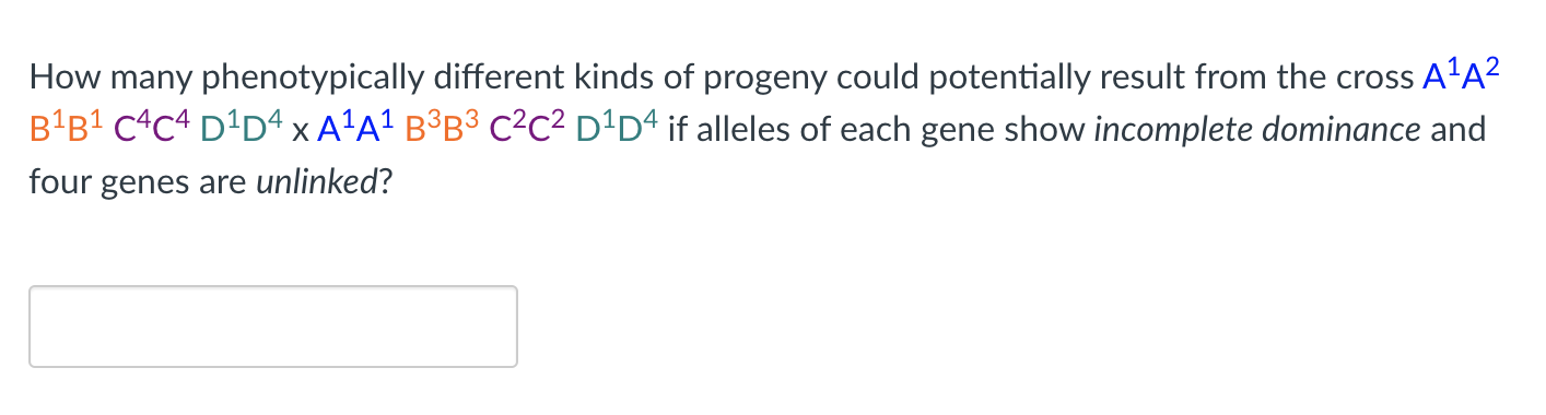 Solved How many phenotypically different kinds of progeny | Chegg.com
