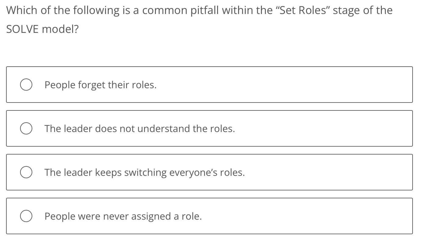 Solved Which of the following is a common pitfall within the | Chegg.com