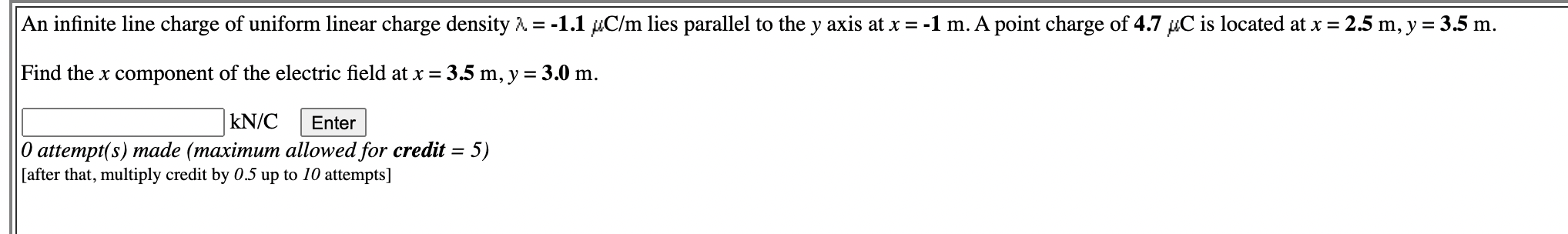 Solved An infinite line charge of uniform linear charge | Chegg.com