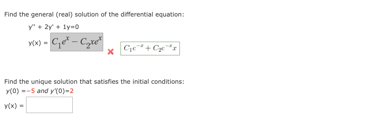 Solved Find the general (real) solution of the differential | Chegg.com