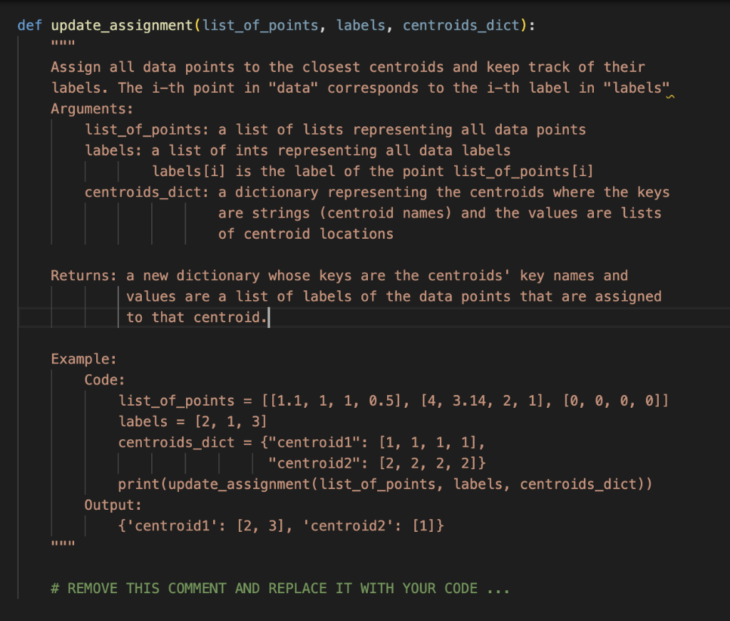 Solved Instead of nested lists of data points as the values | Chegg.com