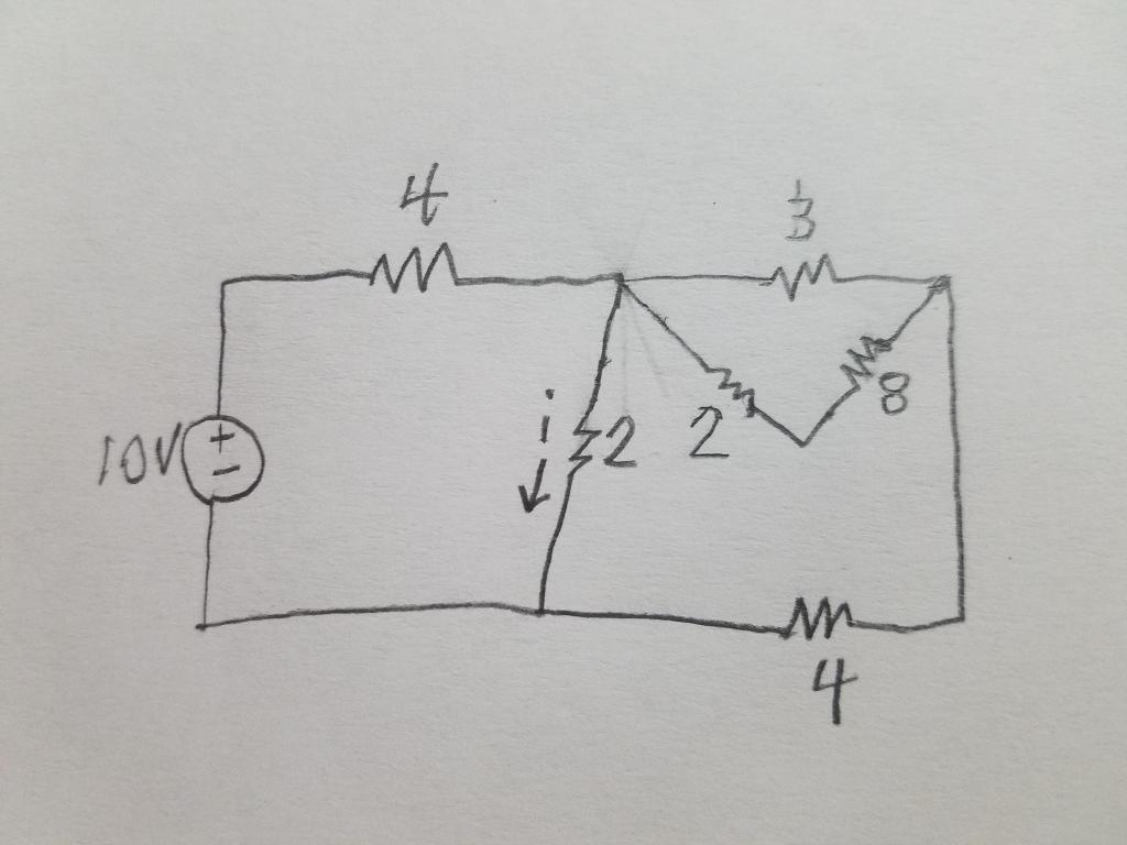Solved Find the value of the main current i. Then use | Chegg.com