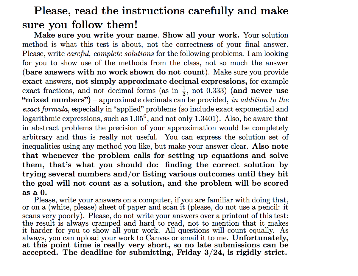 Solved Please, read the instructions carefully and make sure | Chegg.com