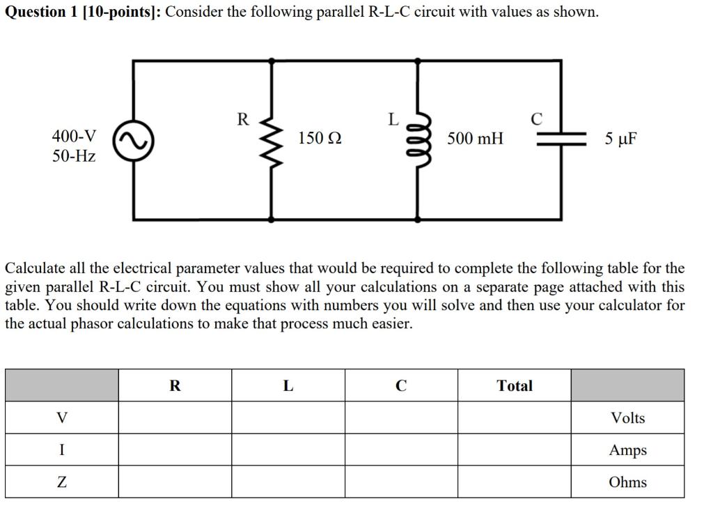 Solved Question 1 [10-points]: Consider the following | Chegg.com