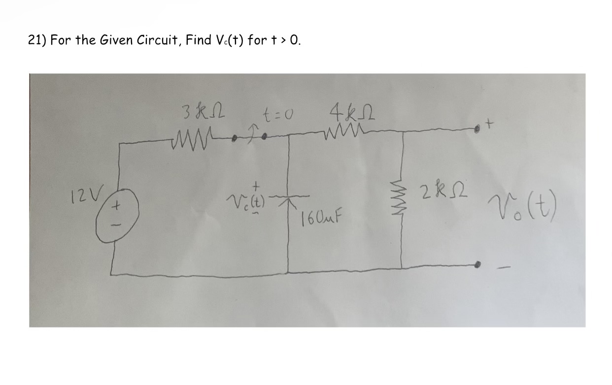 Solved Solve the Following Problem:21) For the Given | Chegg.com