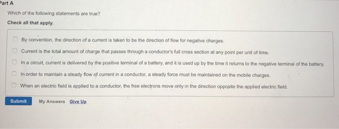 Solved Which of the following statements are true? Check | Chegg.com