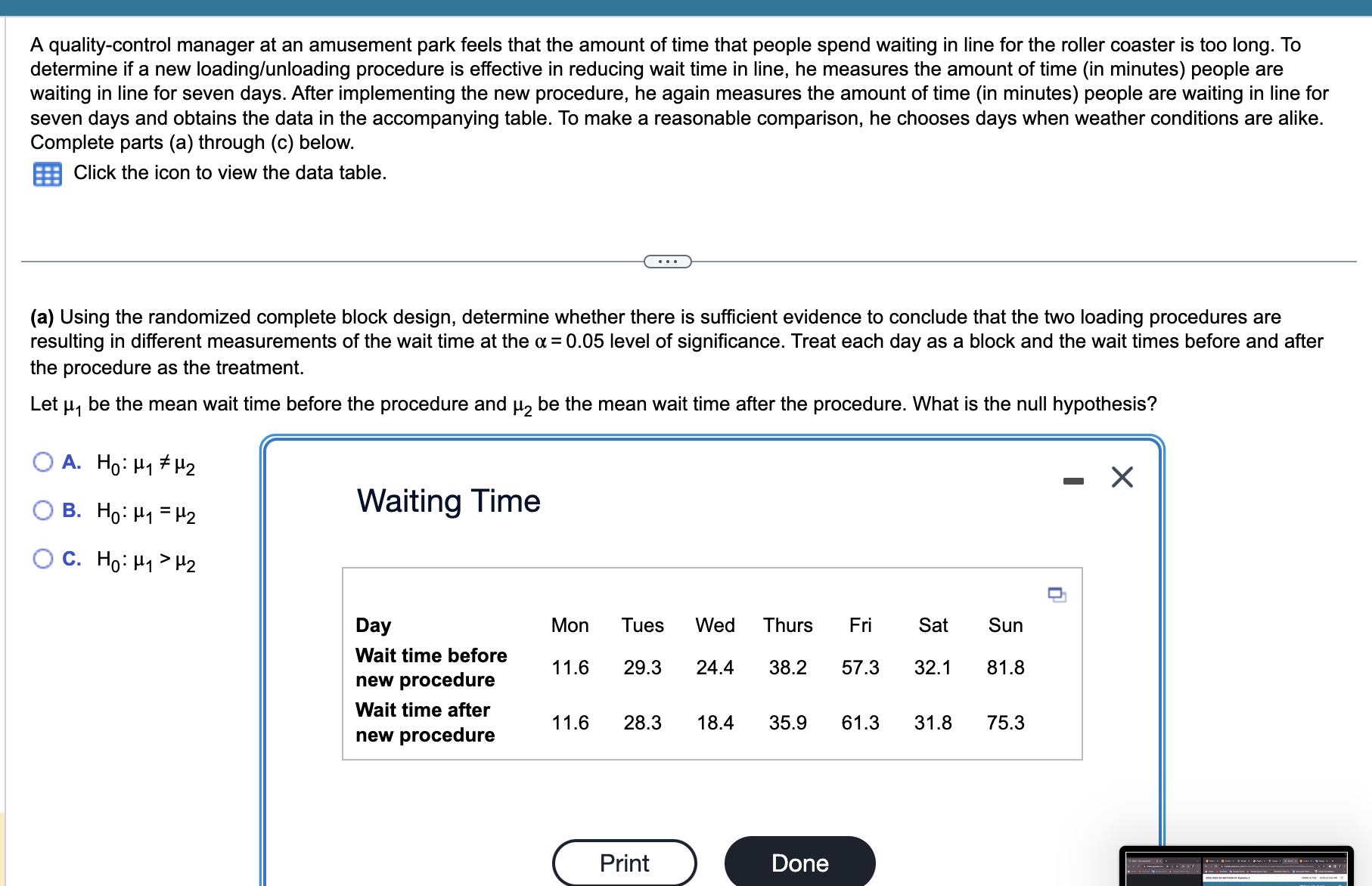 Solved (a) Using the randomized complete block design, | Chegg.com