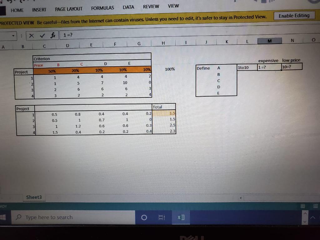 Solved DATA REVIEW VIEW HOME INSERT FORMULAS PAGE LAYOUT | Chegg.com