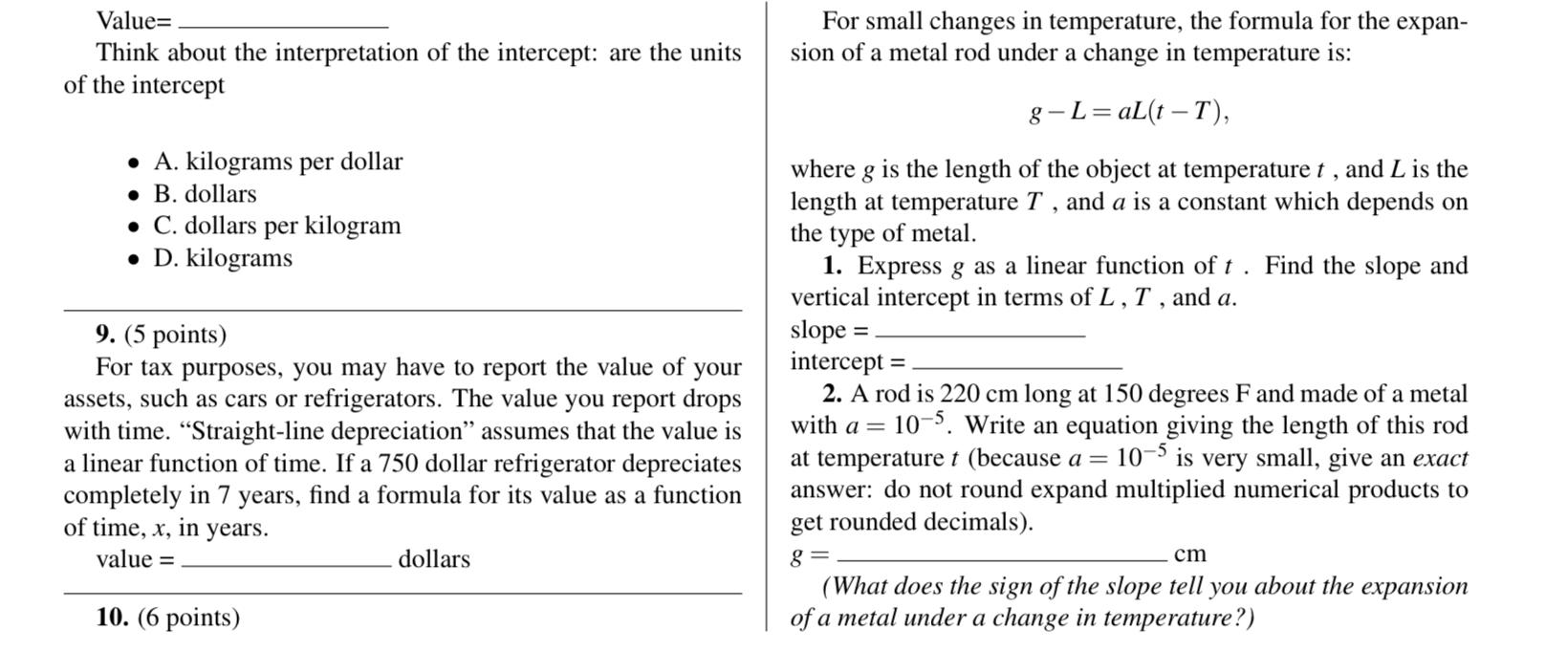 Solved Value = For small changes in temperature, the formula | Chegg.com