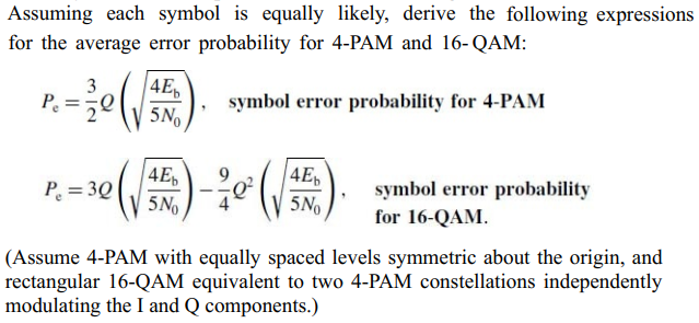Solved Assuming each symbol is equally likely, derive the | Chegg.com