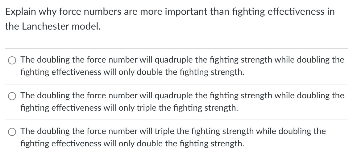 Solved Explain why force numbers are more important than | Chegg.com