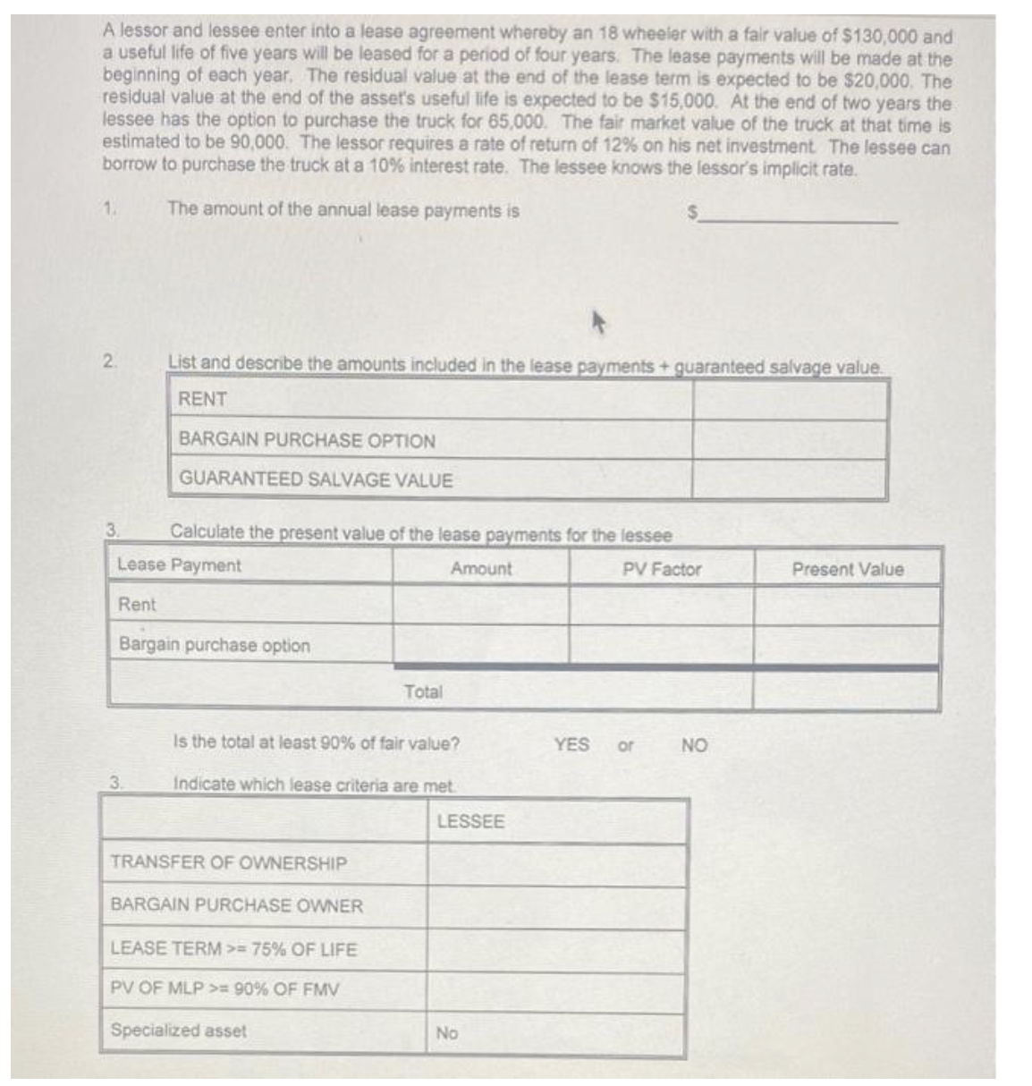 Solved A lessor and lessee enter into a lease agreement | Chegg.com