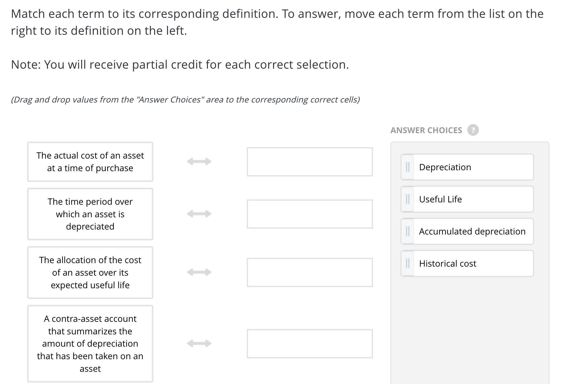 Solved Match each term to its corresponding definition. To | Chegg.com